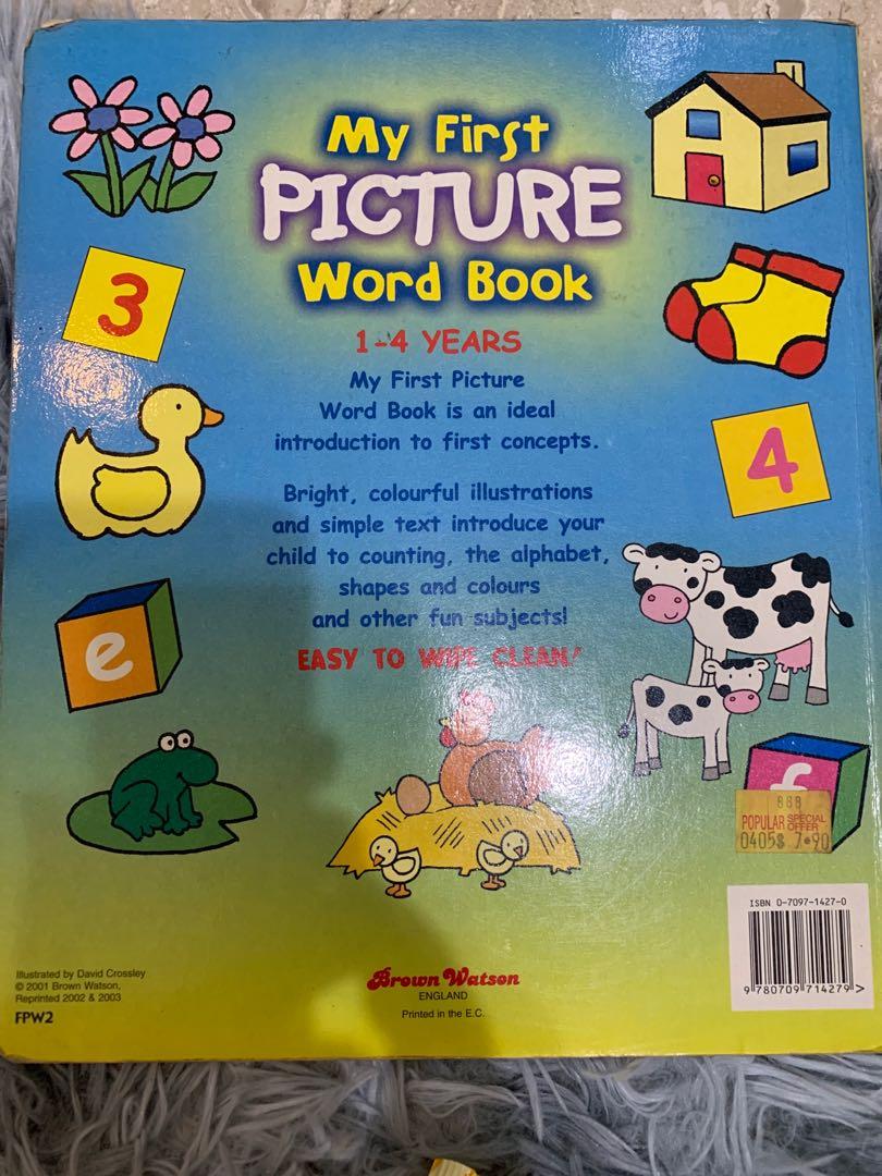 My First Picture Word Book (1-4 years old), Hobbies & Toys, Books ...