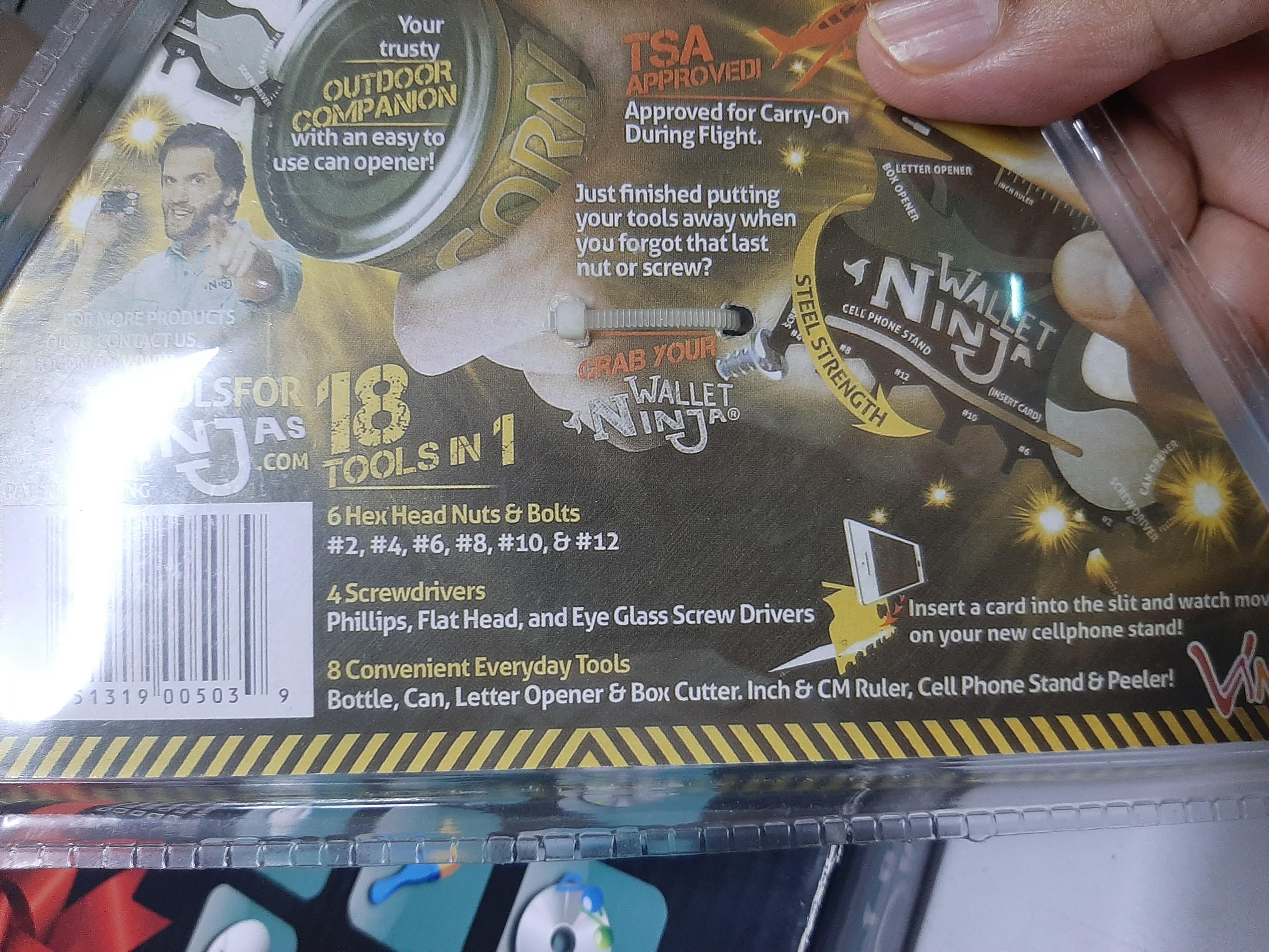 Ninja Wallet Multi tools card, Hobbies & Toys, Stationery & Craft ...