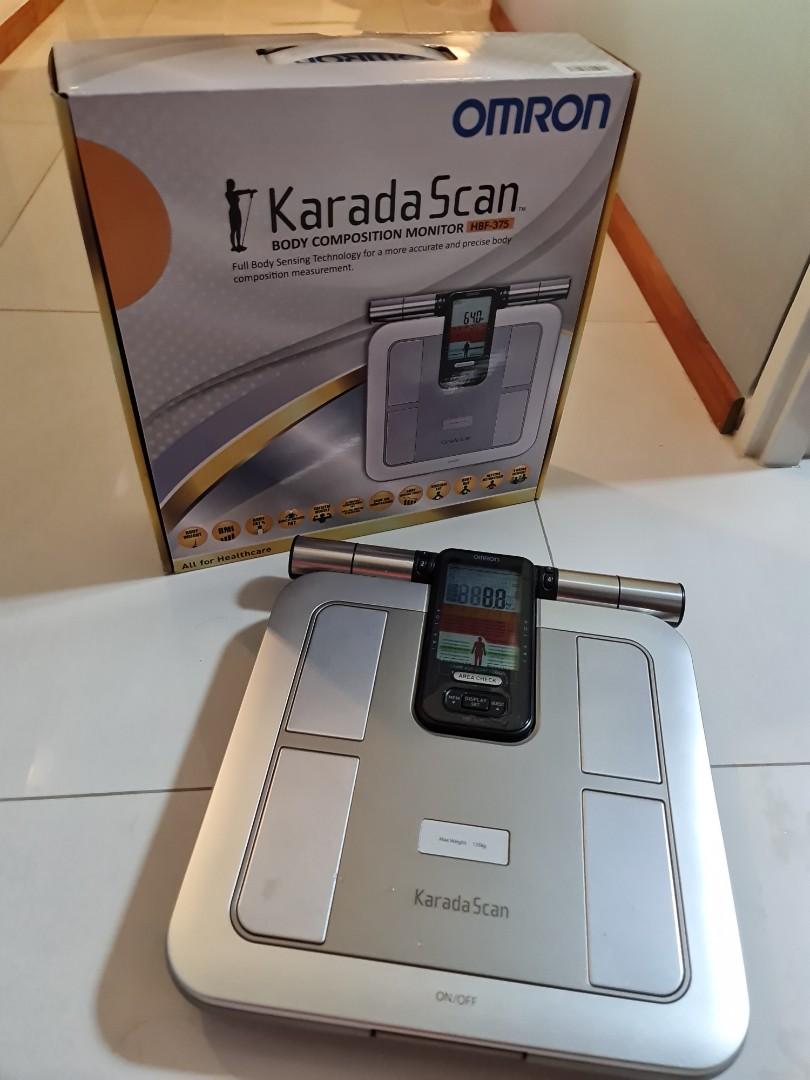 Omron Karada Scan HBF-375 weighing scale, Health & Nutrition, Health ...