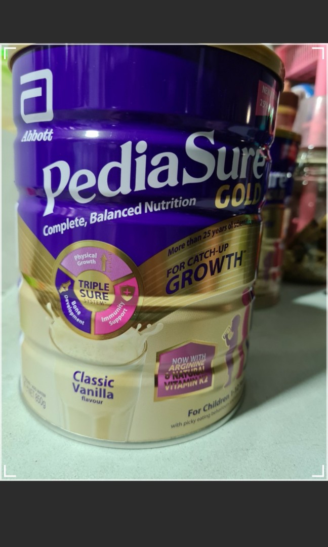 Pediasure Gold Classic Vanilla Milk 850g, Babies & Kids, Nursing ...