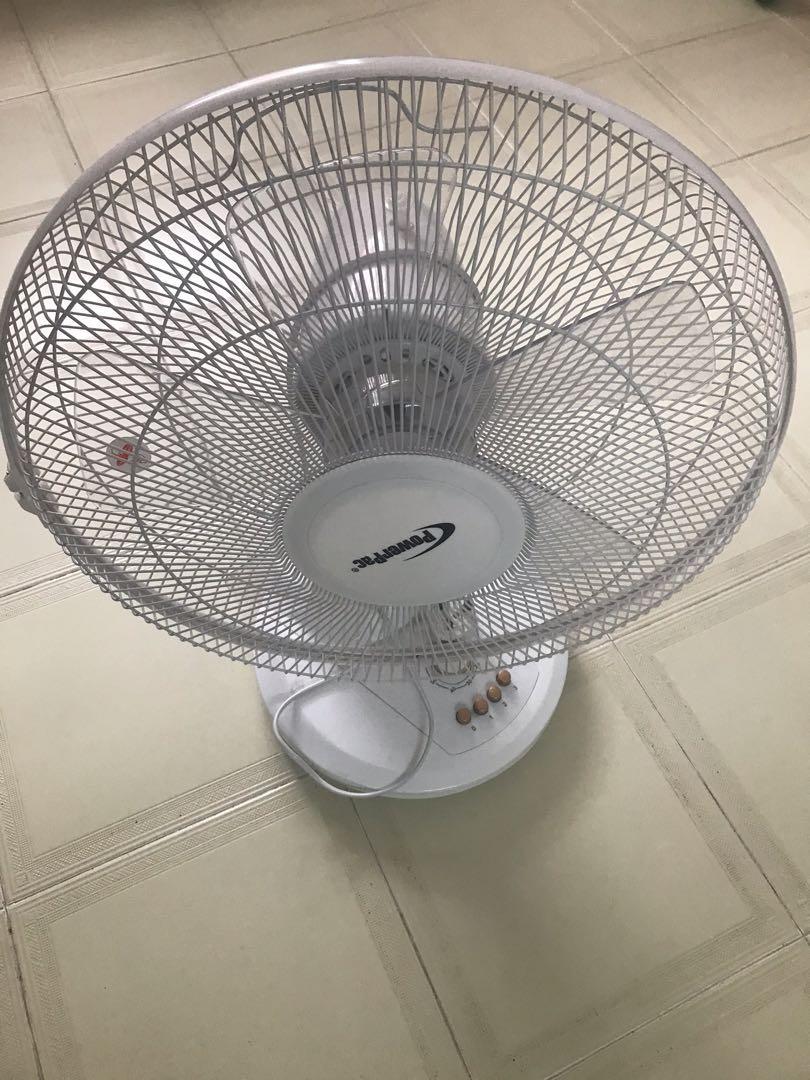 powerpac desktop fan, Furniture & Home Living, Lighting & Fans, Fans on ...