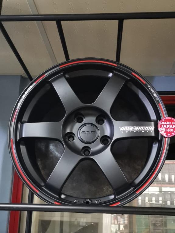 Volk Racing TE37 SAGA RIMS 17", Car Accessories, Tyres & Rims on Carousell