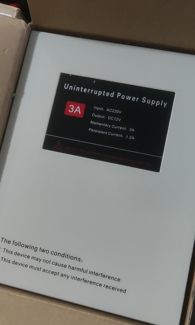 Reconditioned 12v 3A power supply box (for door access), TV & Home ...