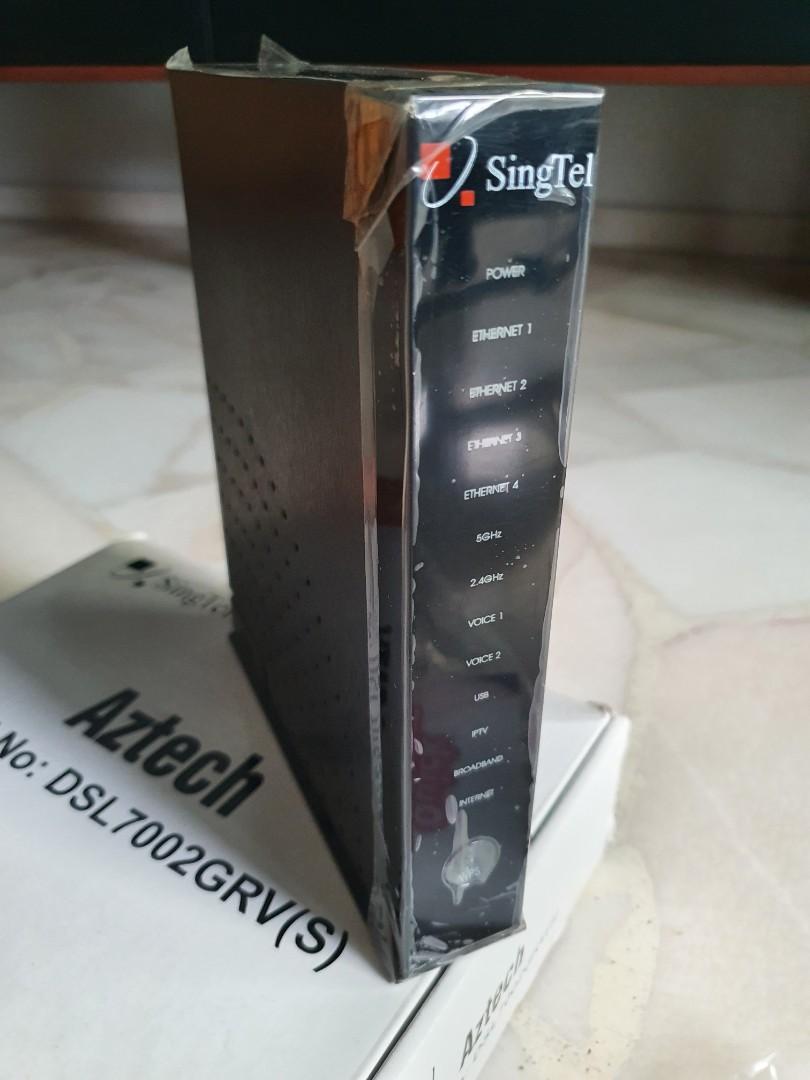 Singtel Aztech DSL-7002GRV(S) Modem/Router, Computers & Tech, Parts ...