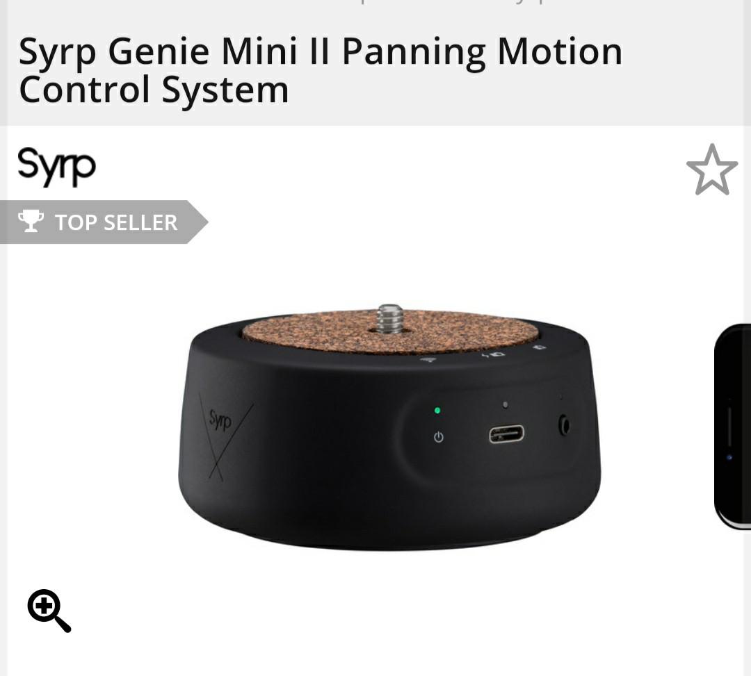 Syrp Genie Mini 2, Photography, Photography Accessories, Other ...