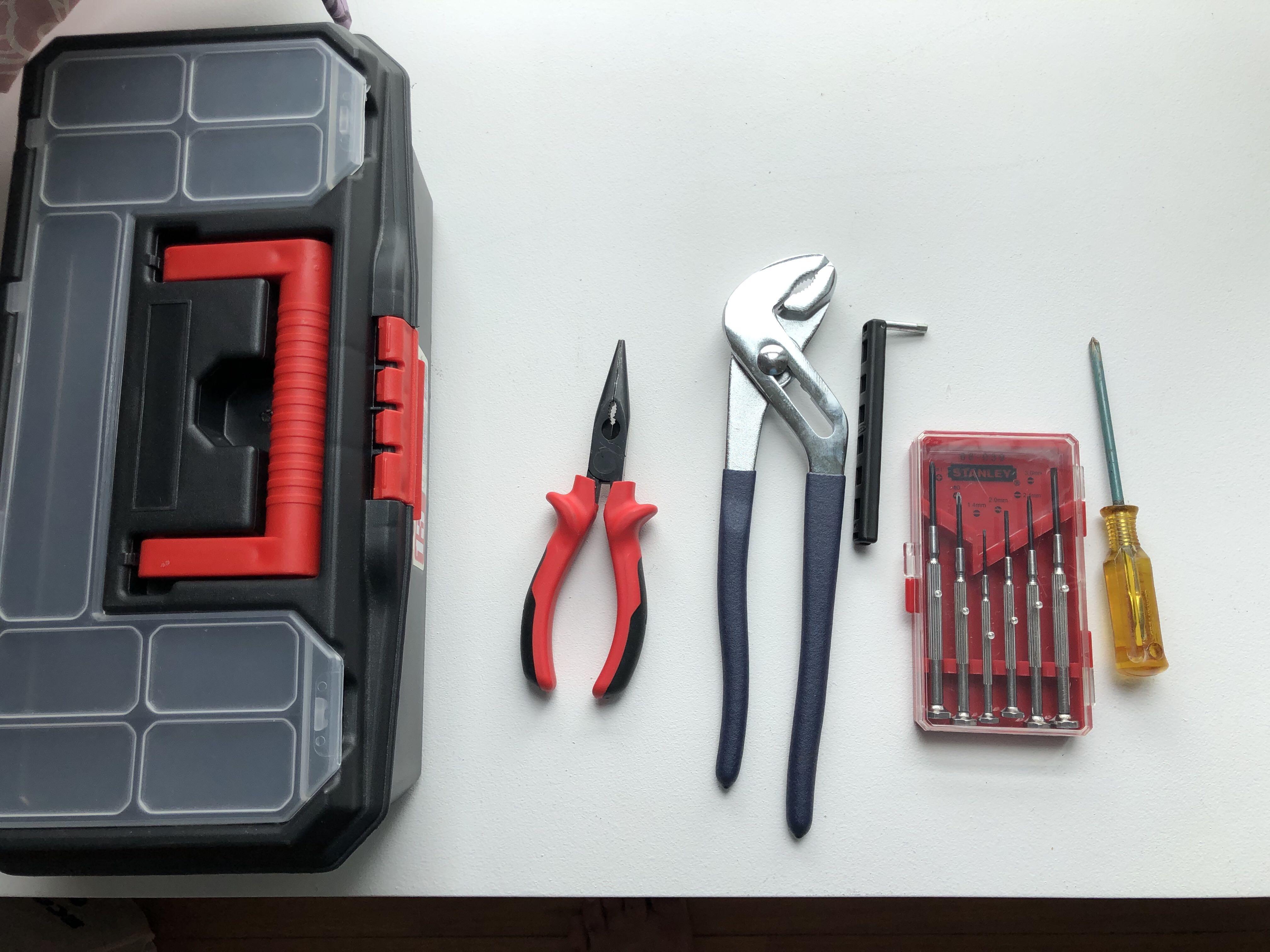 Tool Box w/ tools, Everything Else on Carousell