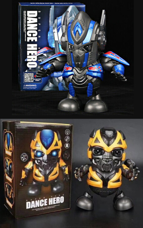 Transformers Dance Hero Optimus Prime Bumblebee LED Mp3 Music ...