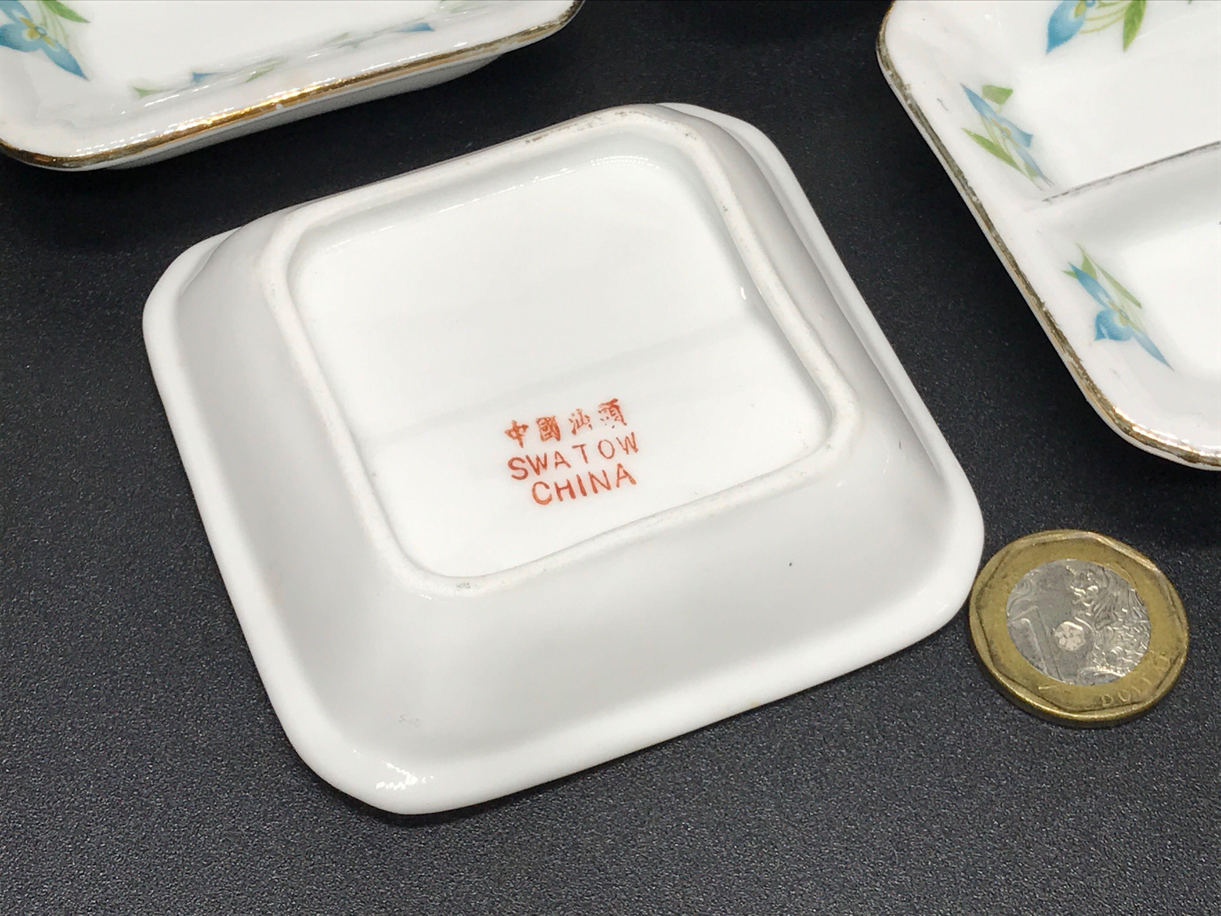 Vintage Porcelain Saucers - Made in Swatow China, Furniture & Home ...