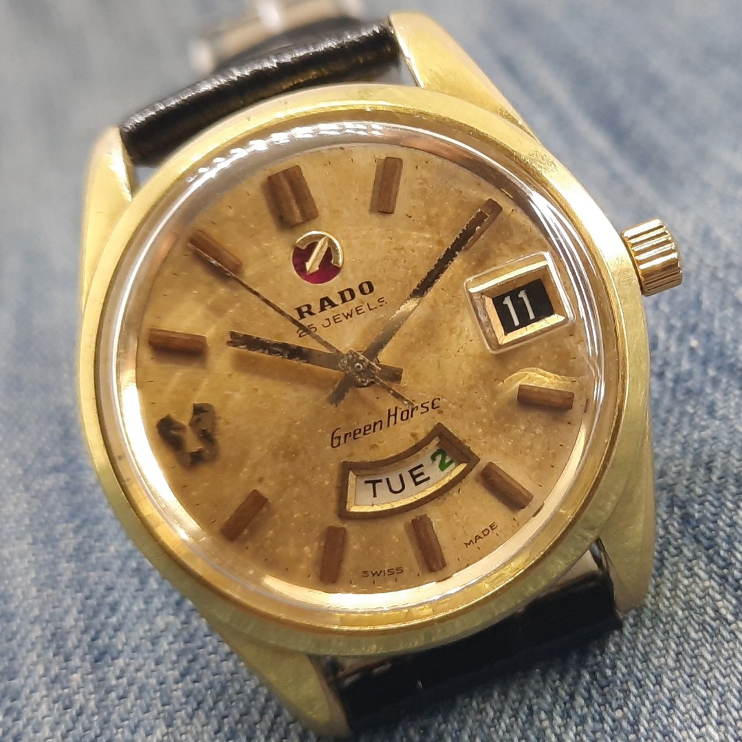 Vintage Rado "Green Horse" 25 Jewels Swiss Made Automatic Watch, Women ...