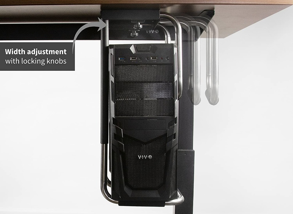 VIVO Heavy Duty Adjustable Under-Desk PC Mount Computer Case Holder ...