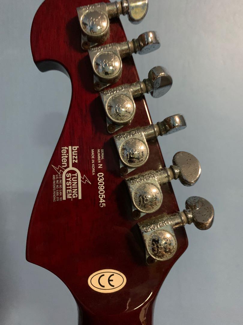 Washburn X-50 trans red made in korea, Hobbies & Toys, Music & Media ...