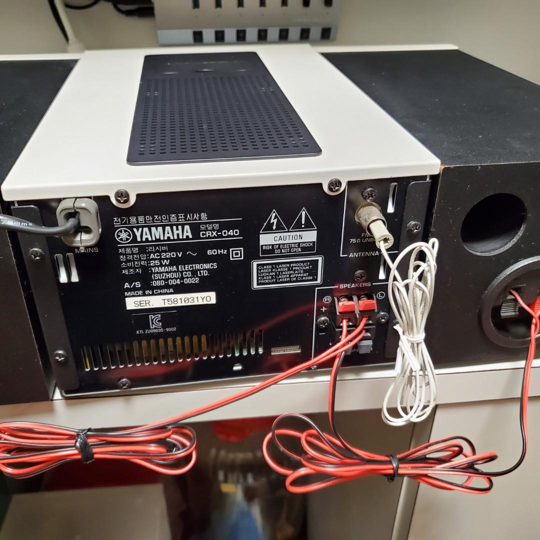Yamaha MCR-040 小型音響 Mini Hifi 喇叭 Speakers 收音機 Radio Ipod Iphone, 音響器材, 可攜式音響設備 - Carousell