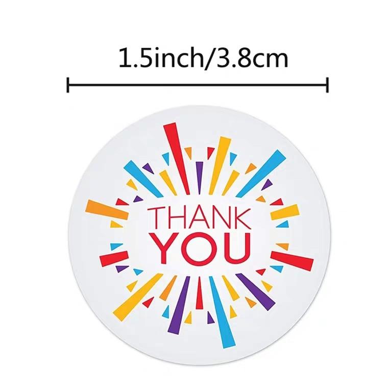 500pcs super cute thank you sticker label, Hobbies & Toys, Stationery ...