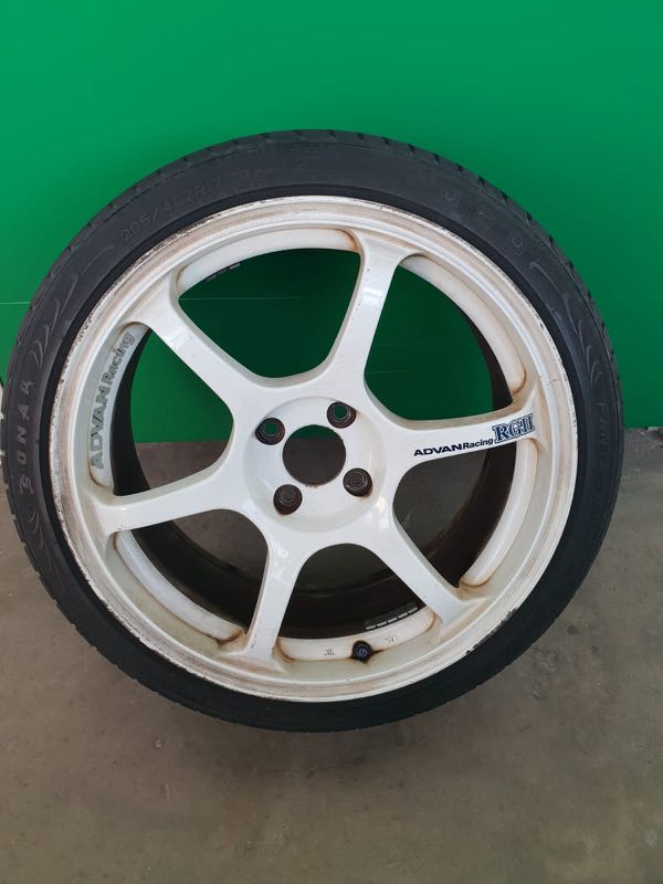 Advan RG2 17”, Car Accessories, Tyres & Rims on Carousell