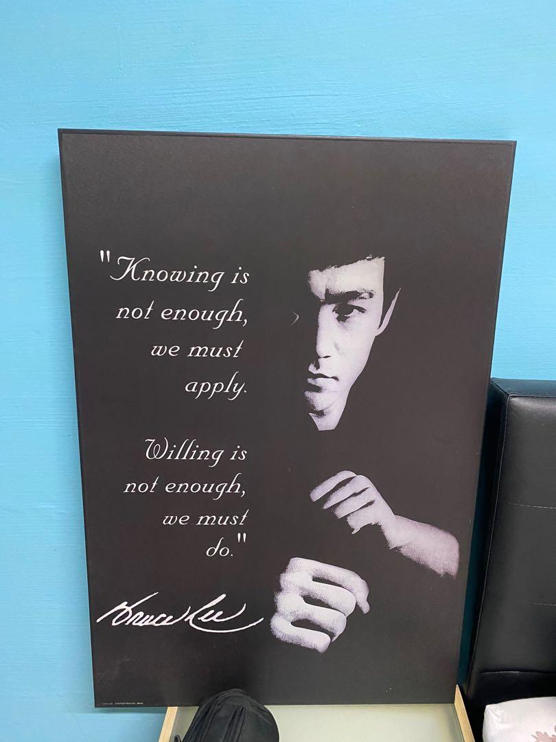 Bruce lee motivational poster Big Size, Hobbies & Toys, Stationery ...