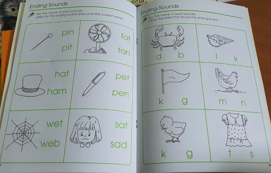 Complete Phonic 6 Book Set with 2 CD - Letter sound, Blends, Rhymes ...