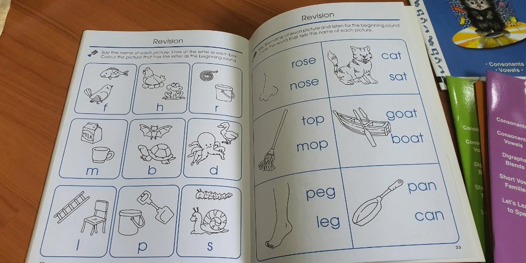 Complete Phonic Book Set with 2 CD - Letter sound, Blends, Rhymes ...