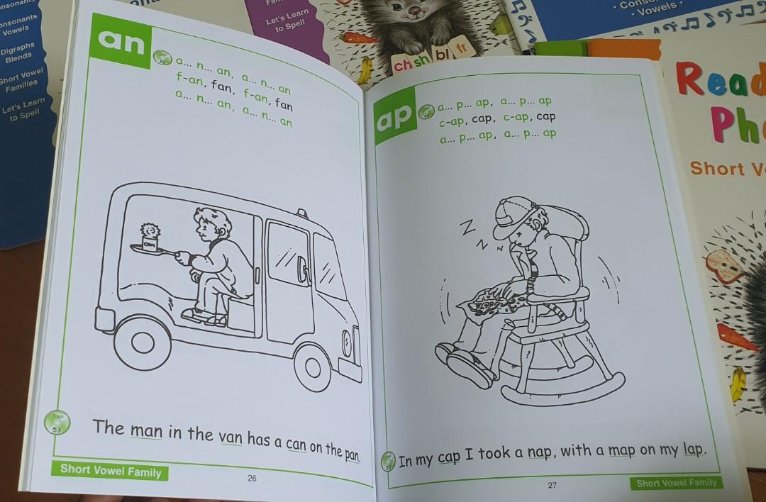 Complete Phonic Book Set with 2 CD - Letter sound, Blends, Rhymes ...