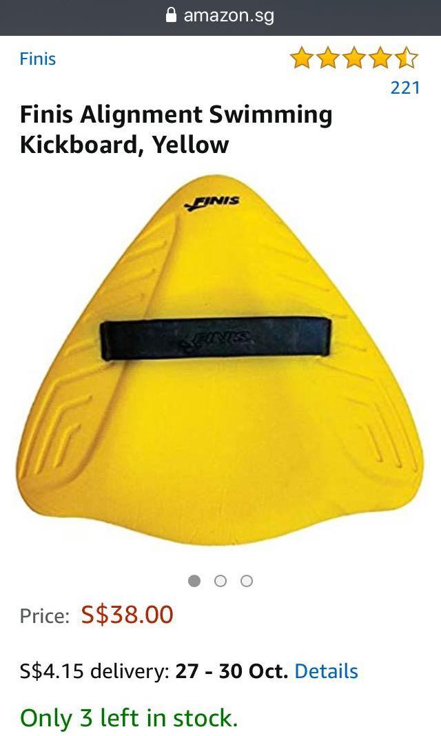 Finis alignment swim board, Sports Equipment, Sports & Games, Water ...