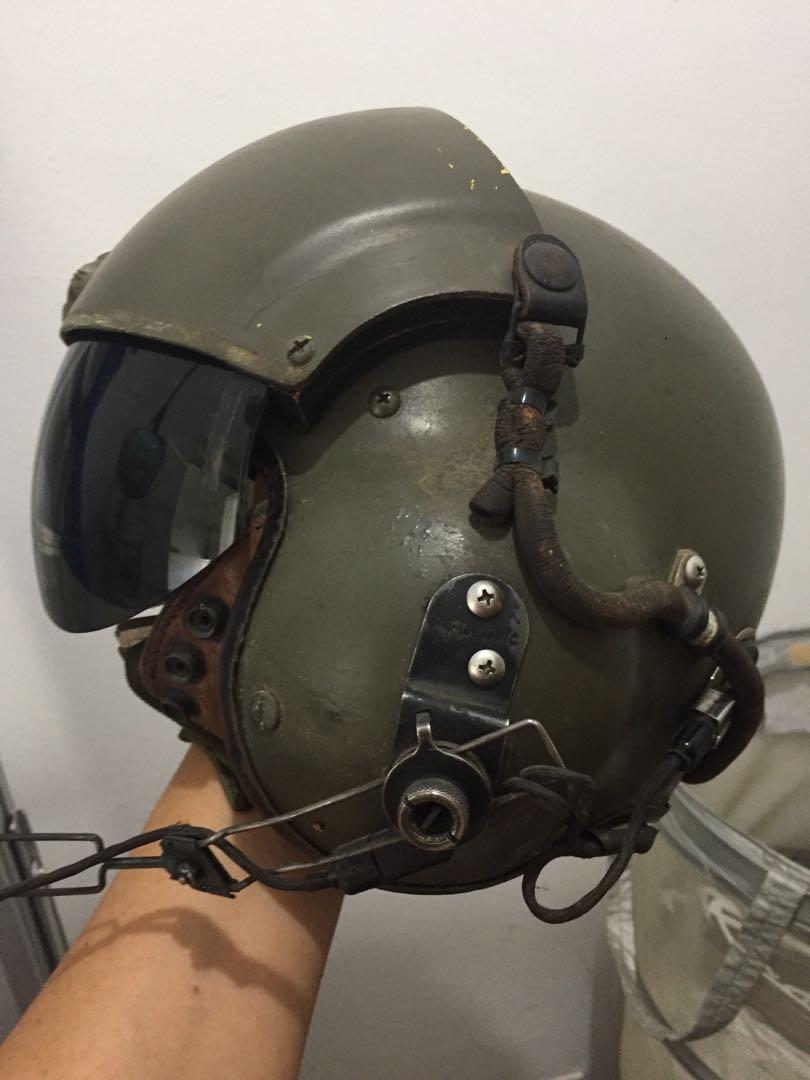 Helicopter’s Pilot Helmet, Hobbies & Toys, Memorabilia & Collectibles ...