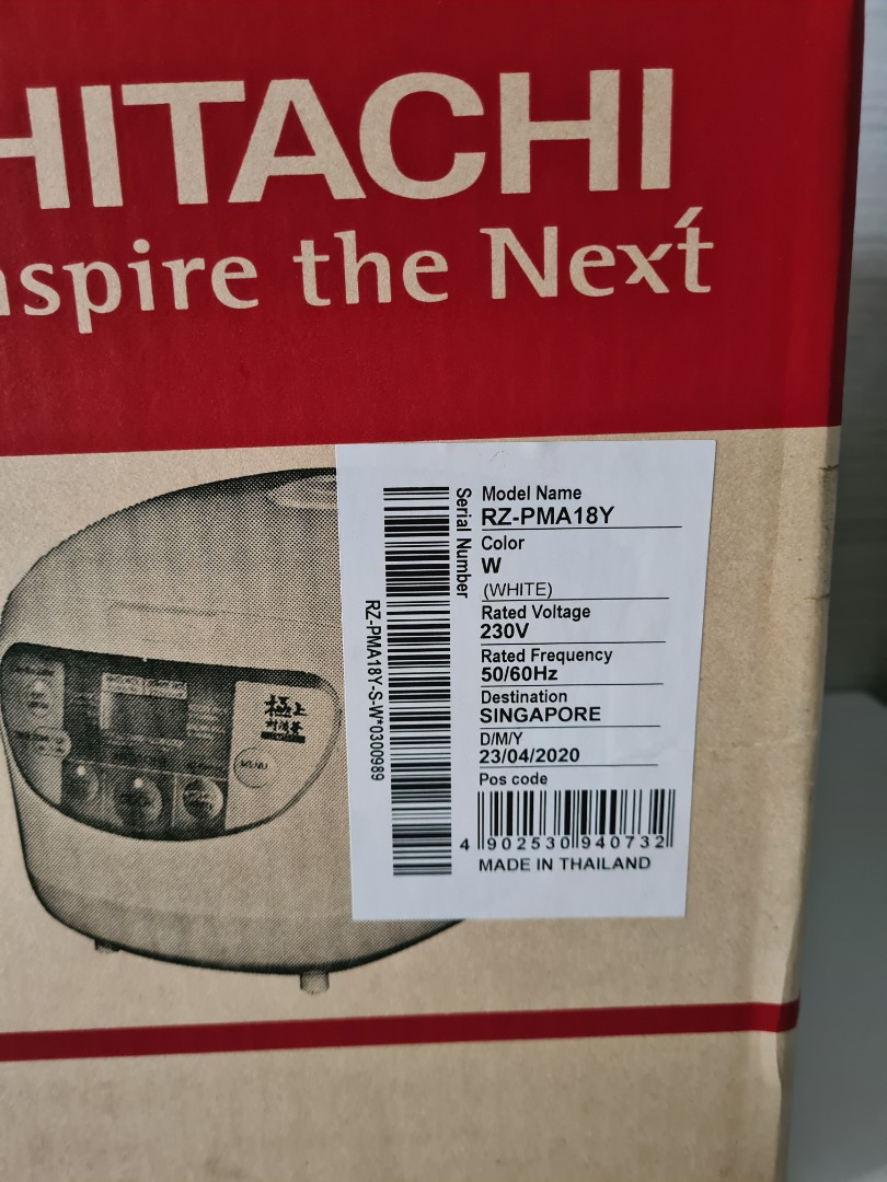 Hitachi Rice Cooker, TV & Home Appliances, Kitchen Appliances, Cookers ...