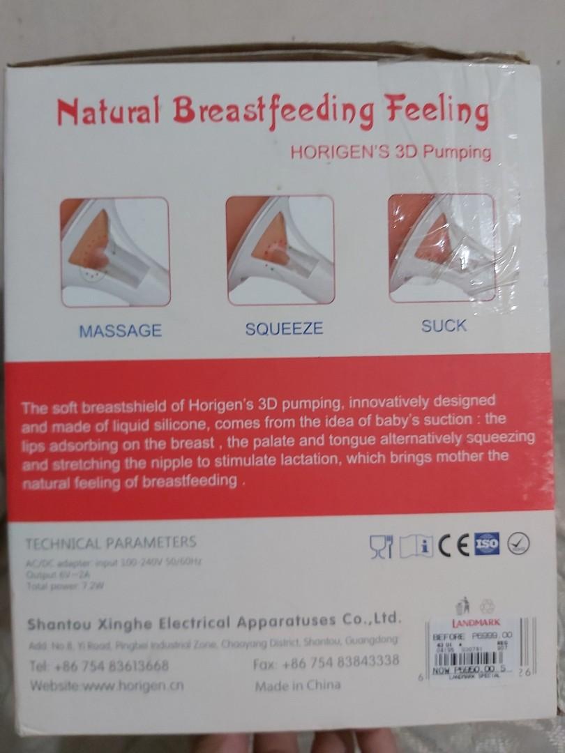 Horigen Innovature Double Electric Breastpump, Babies & Kids, Nursing ...