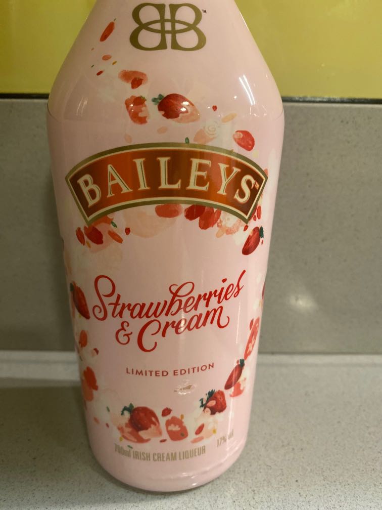 Limited Edition Baileys - Strawberry & Cream, Food & Drinks, Packaged & Instant Food on Carousell