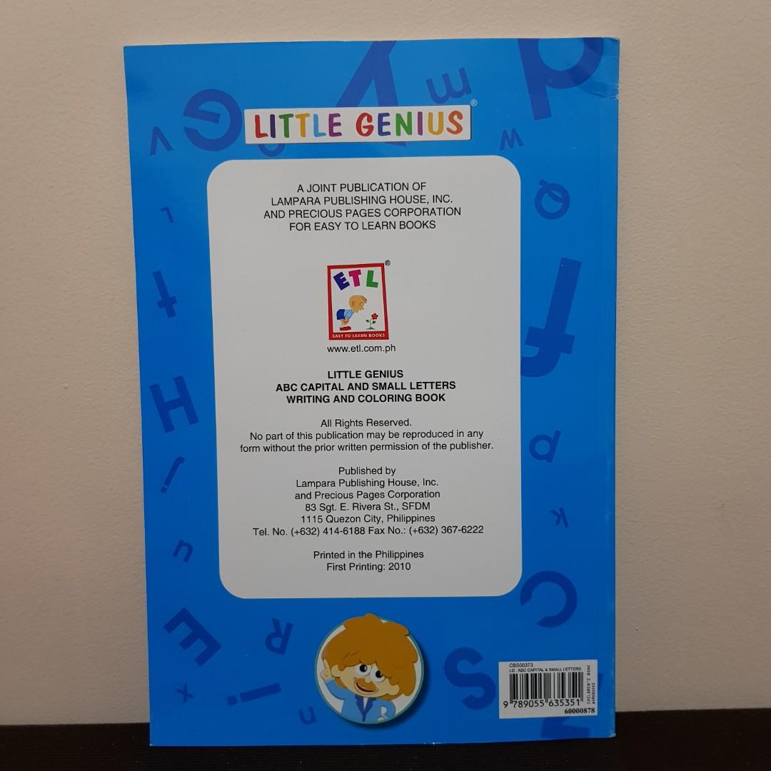Little Genius ABC Writing & Coloring Book, Hobbies & Toys, Books ...