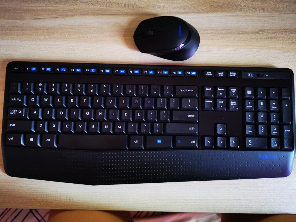 Logitech K345 wireless keyboard and mouse, Computers & Tech, Parts ...