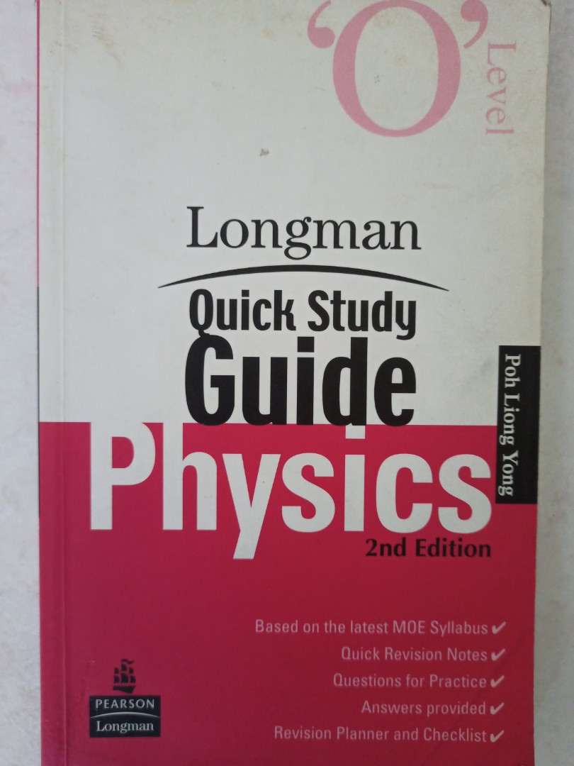 Longman Quick Study Guide - Physics 2nd edition, Hobbies & Toys, Books ...