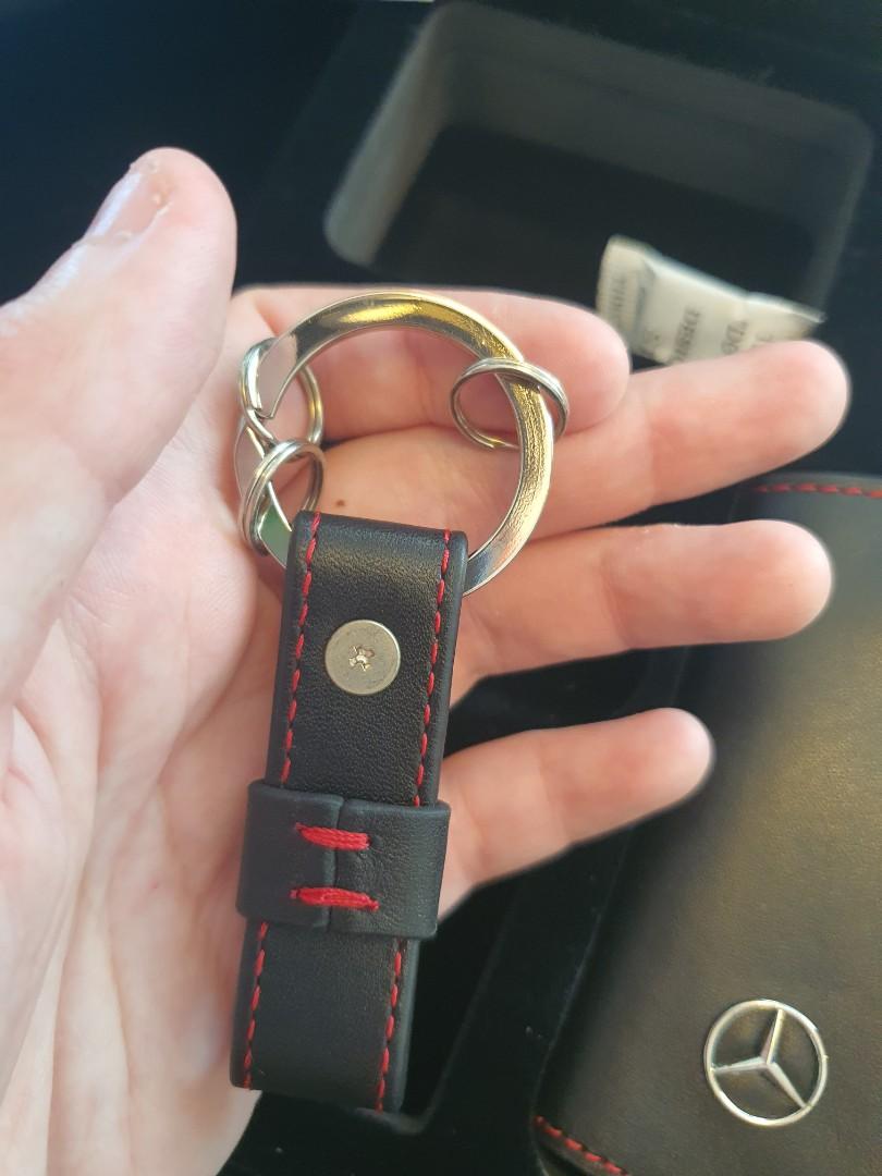 Mercedes Benz original car key pouch key ring, Men's Fashion, Bags ...