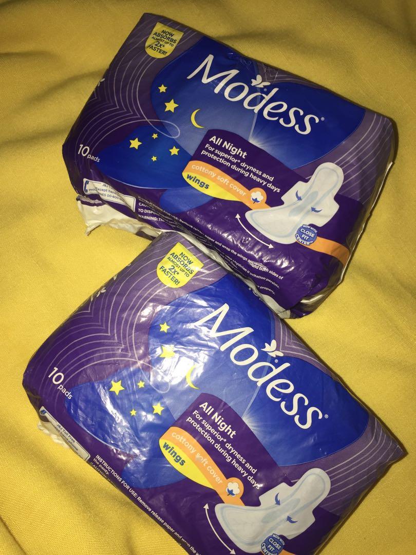 Modess (All Night) Napkin For Sale!, Beauty & Personal Care, Sanitary ...