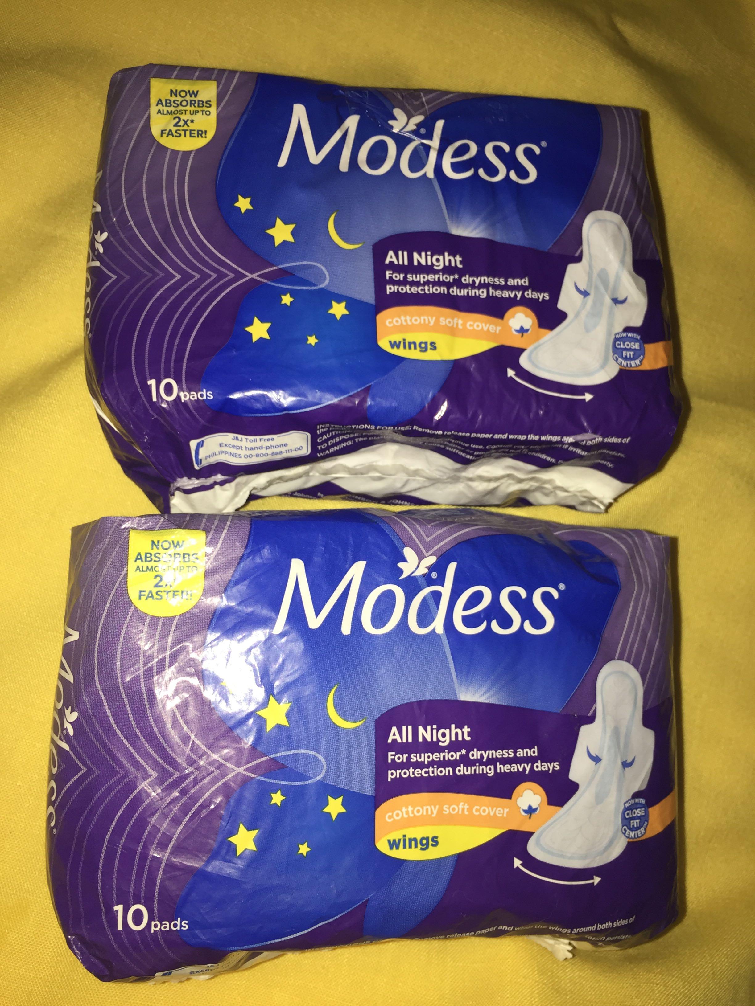 Modess (All Night) Napkin For Sale!, Beauty & Personal Care, Sanitary ...