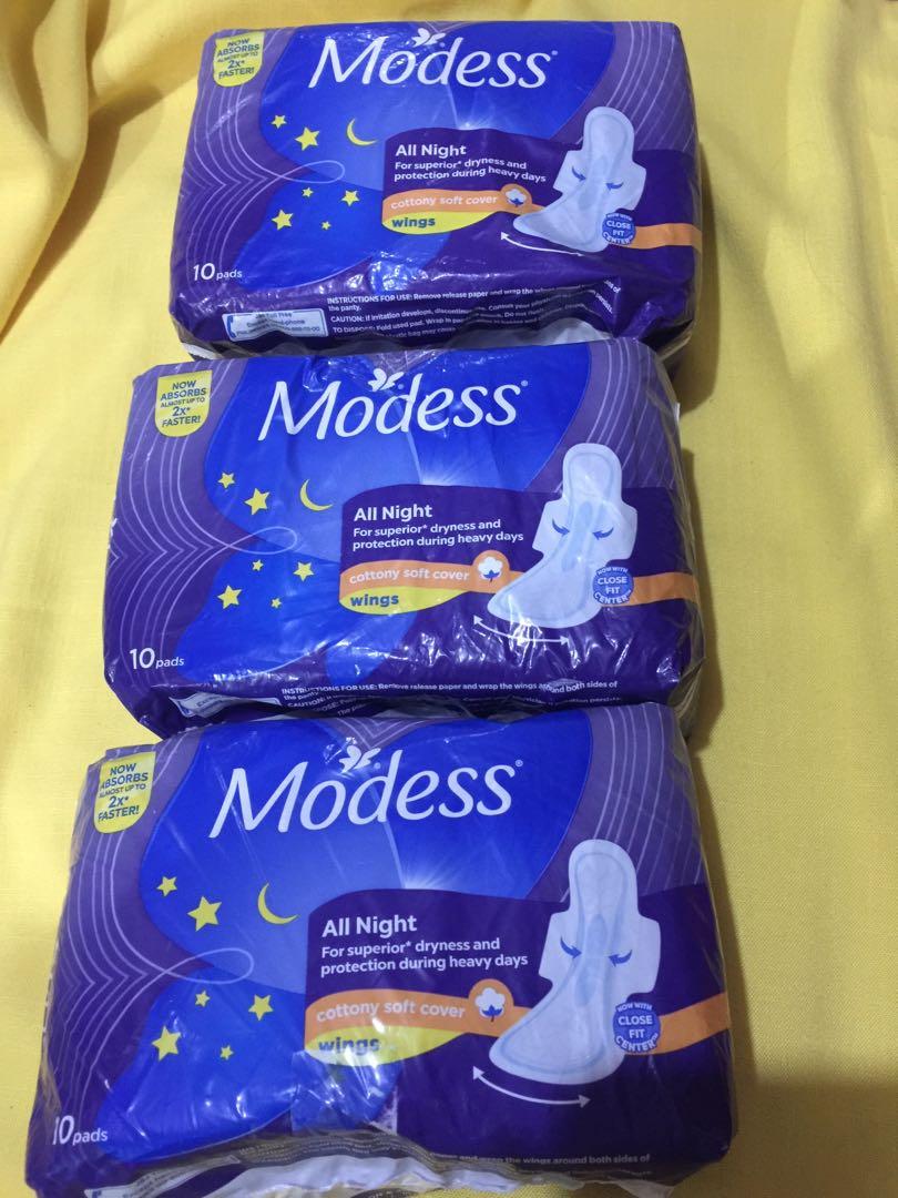 Modess (All Night) Napkin For Sale!, Beauty & Personal Care, Sanitary ...