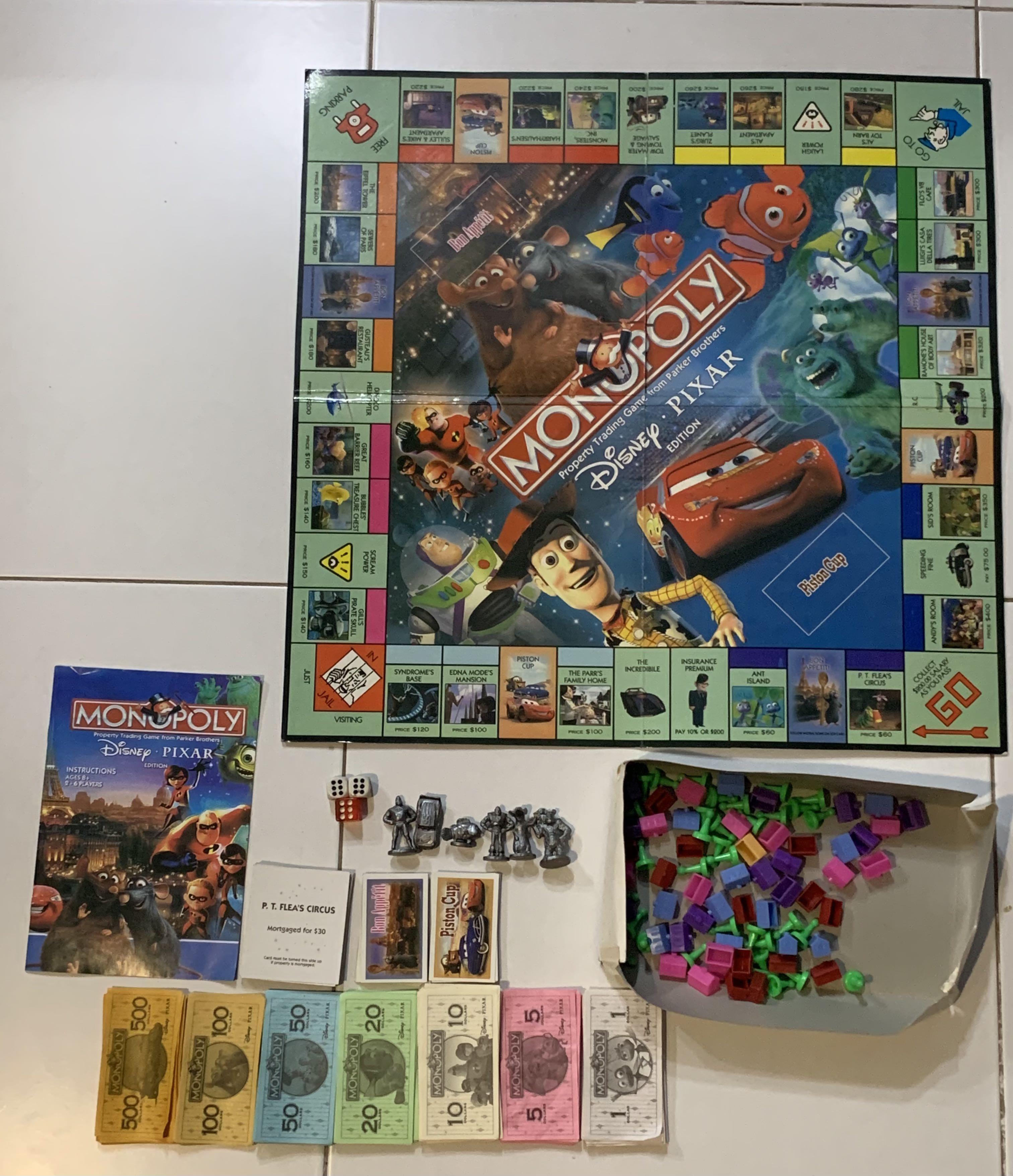 Monopoly Disney Pixar edition, Hobbies & Toys, Toys & Games on Carousell