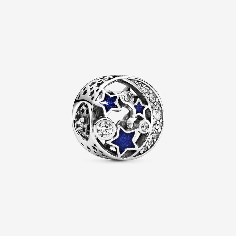 Pandora vintage night sky openwork charm, Women's Fashion, Jewelry ...