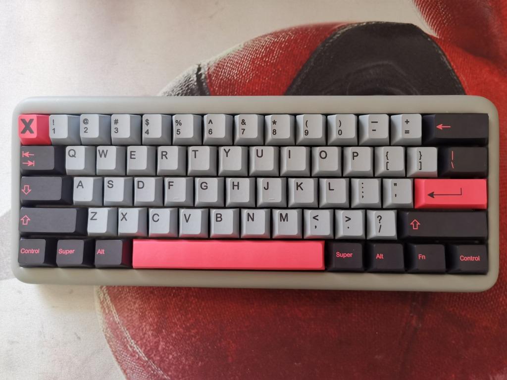 PBT Keycaps GMK 8008 Inspired Pink Gray Black colorway mechanical ...
