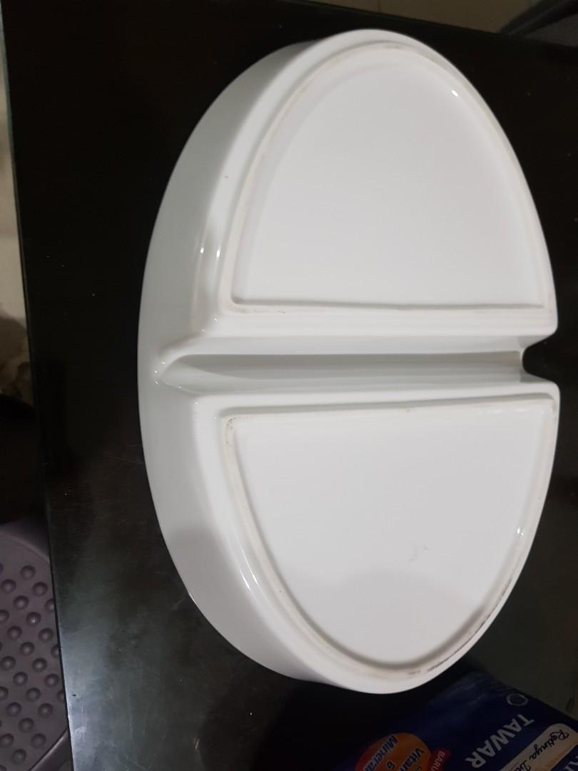 Piring lodor 2 bagian vintage, Kitchen & Appliances di Carousell