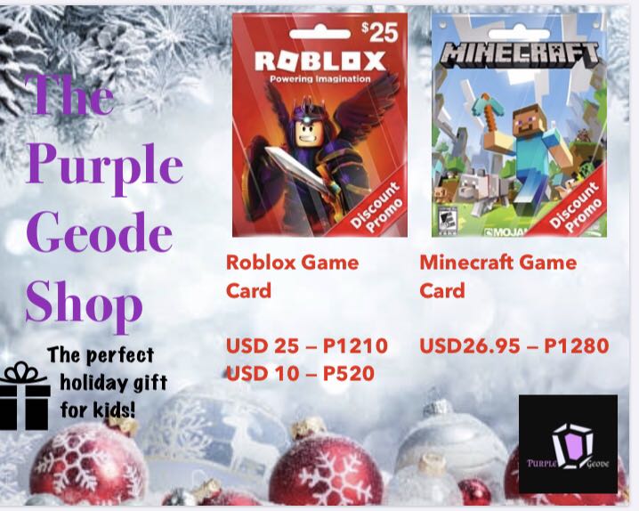 Roblox and Minecraft Game Cards, Video Gaming, Gaming Accessories, Game ...