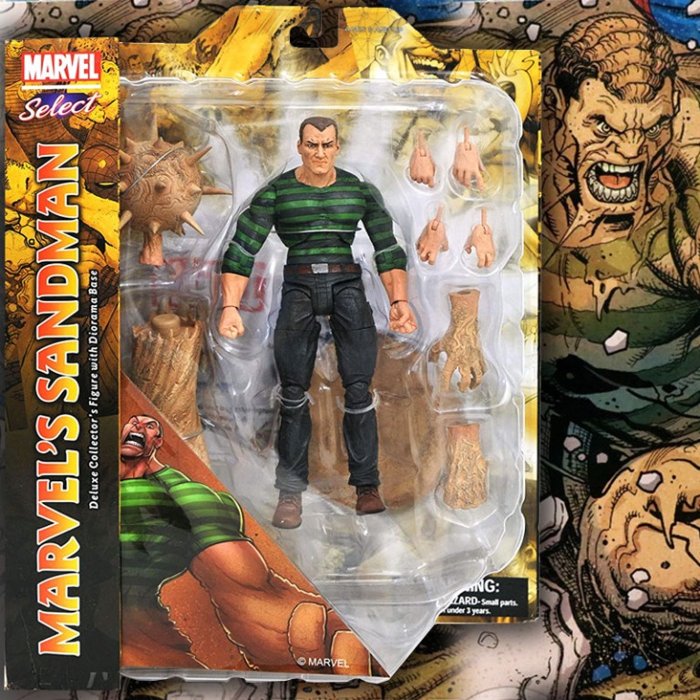 Sandman Marvel Select Legends Spider-Man, Hobbies & Toys, Toys & Games ...
