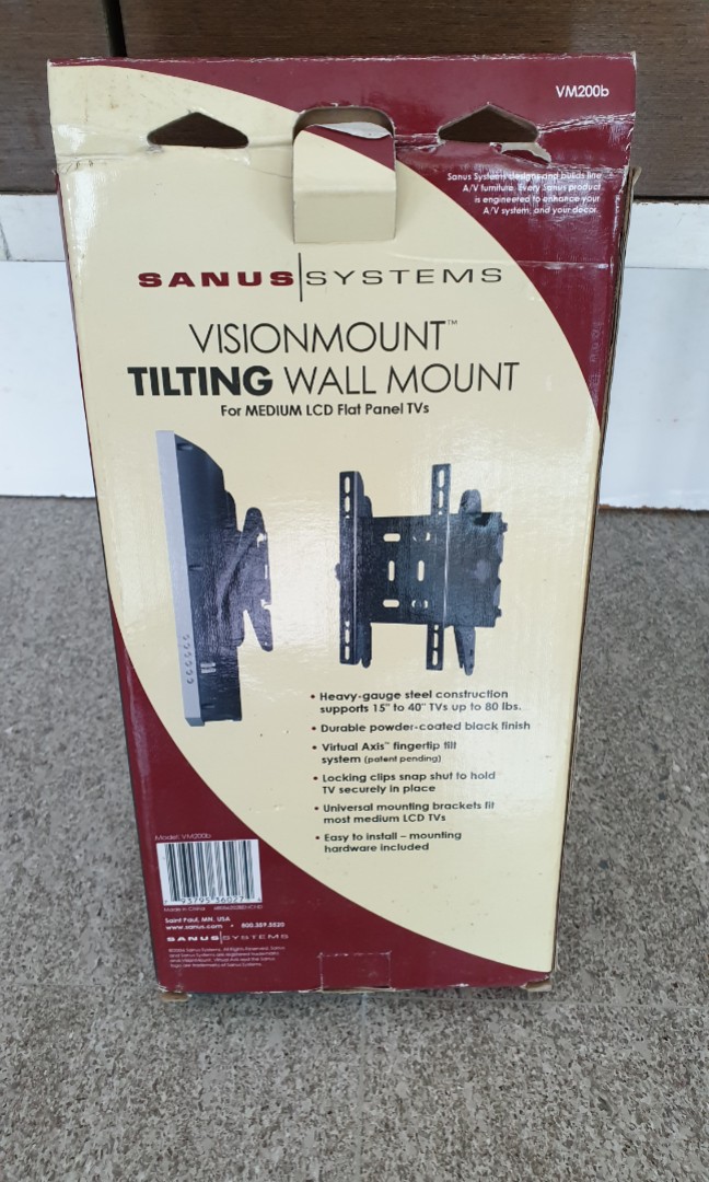 Sanus Systems TV wall mount, TV & Home Appliances, TV & Entertainment ...