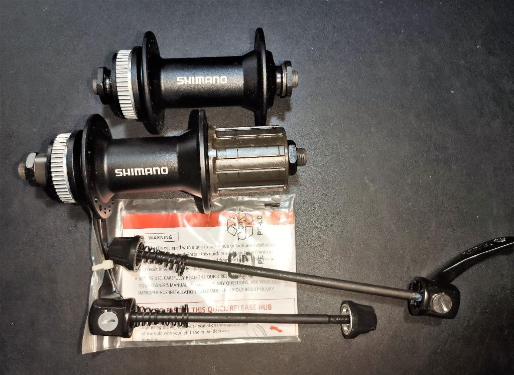 SHIMANO Alivio M4050 Hub - Front & Rear - Center Lock - Disc Brake - Quick Release - MTB Bike ...