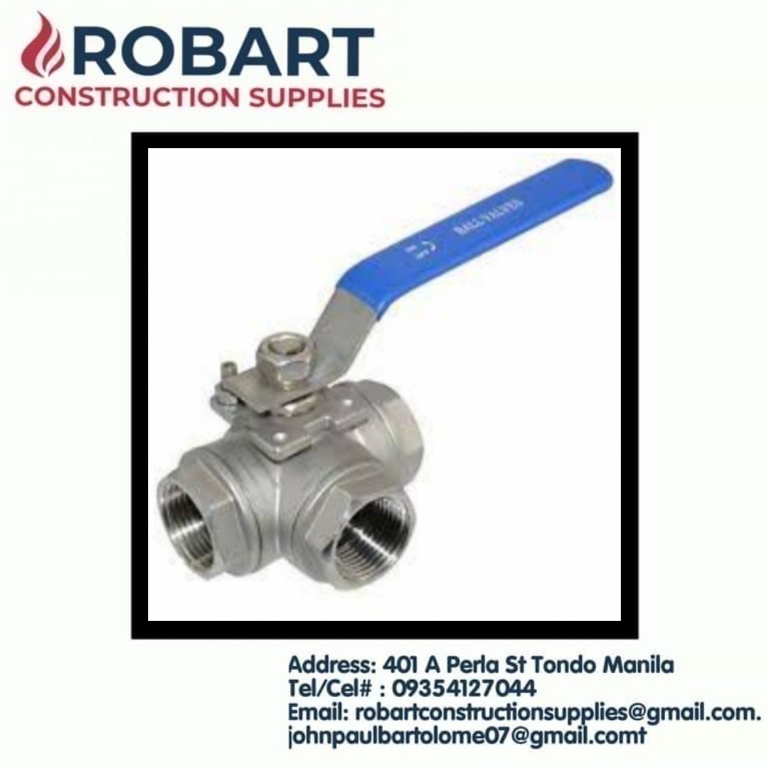 SS Threaded Ball Valve 2", Commercial & Industrial, Construction Tools ...