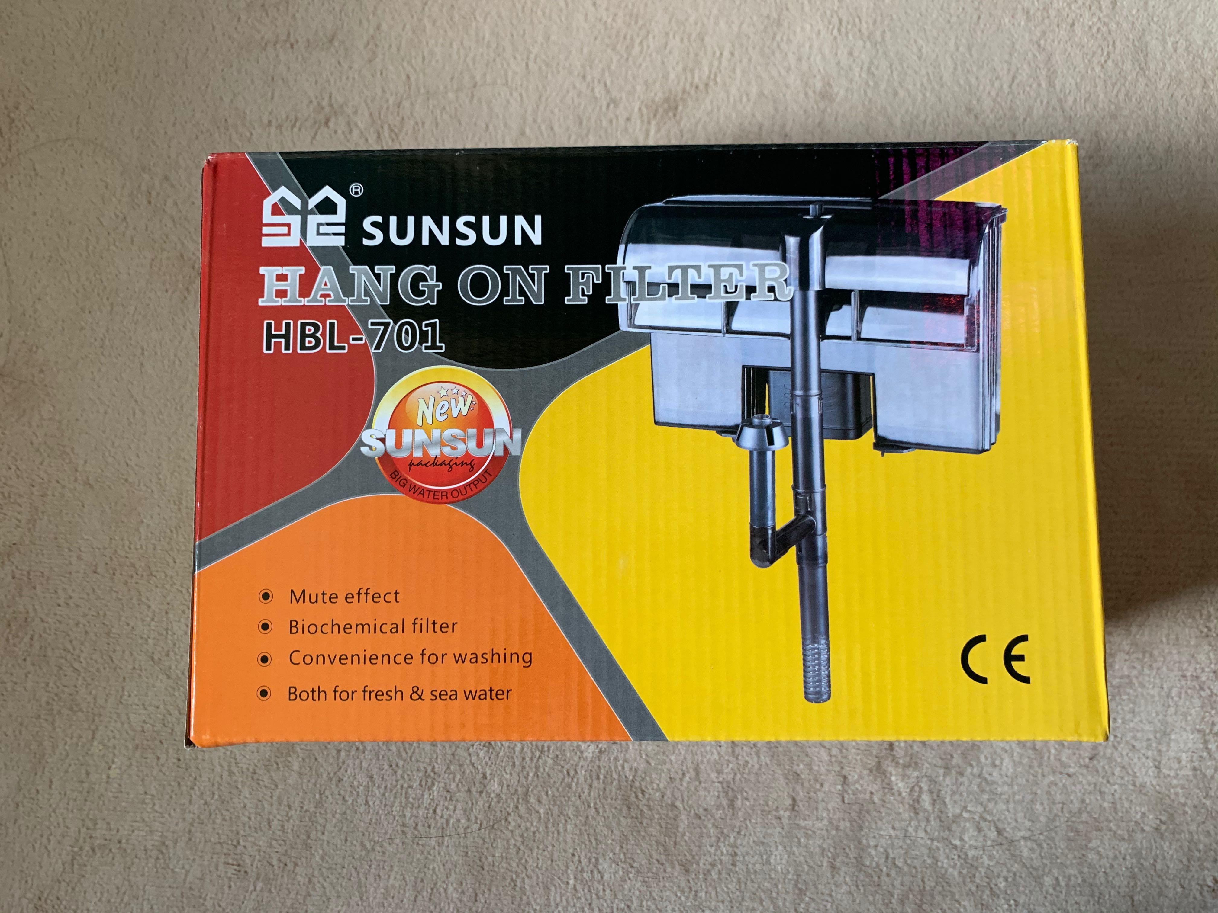 Sunsun HOB Hang on back filter Fish Tank, Pet Supplies, Homes & Other ...