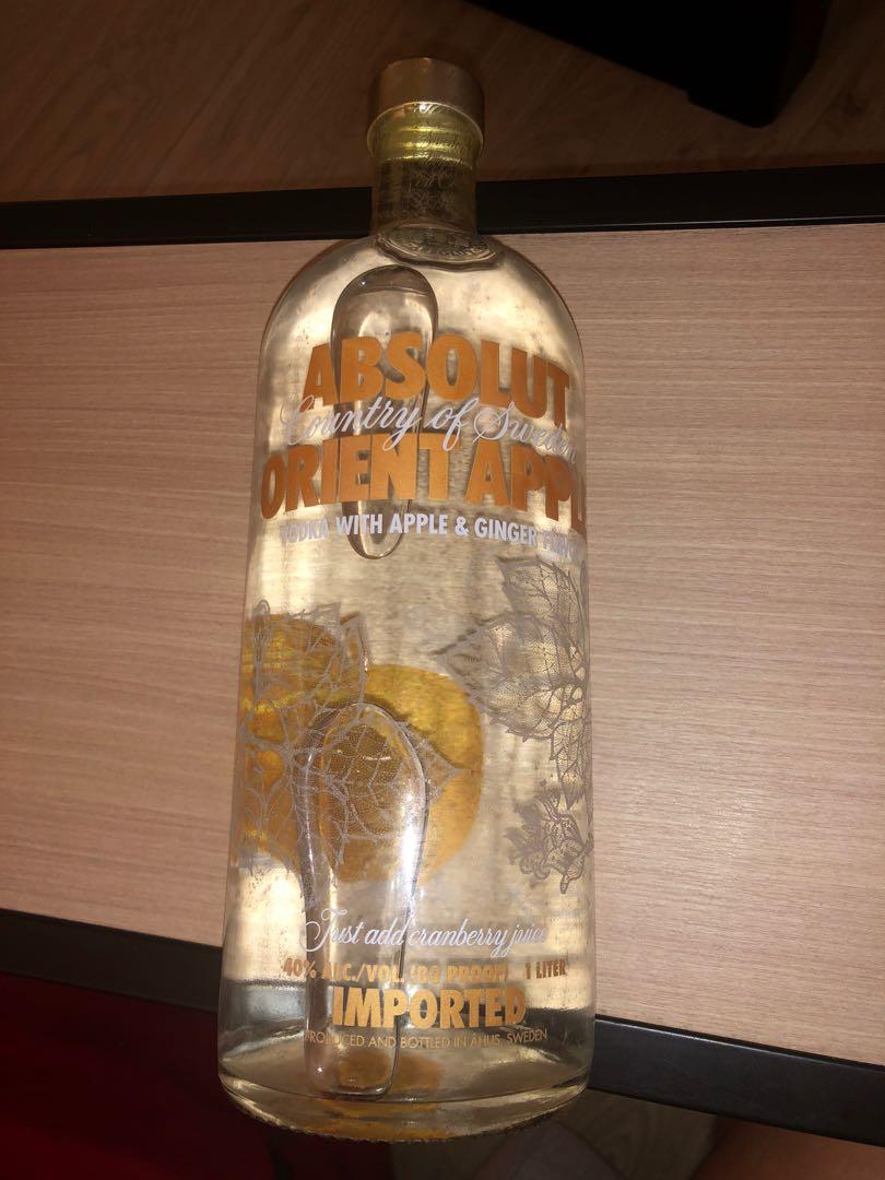 Absolut Vodka Orient Apple, Food & Drinks, Alcoholic Beverages on Carousell