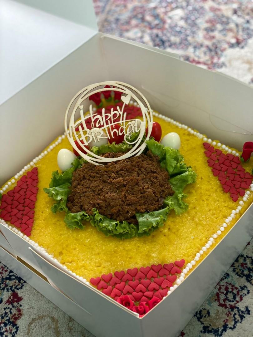 Birthday Cake Pulut Kuning Rendang Tok, Food & Drinks, Homemade Bakes ...