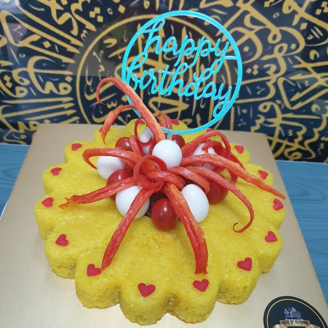 Birthday Cake Pulut Kuning Rendang Tok, Food & Drinks, Homemade Bakes ...