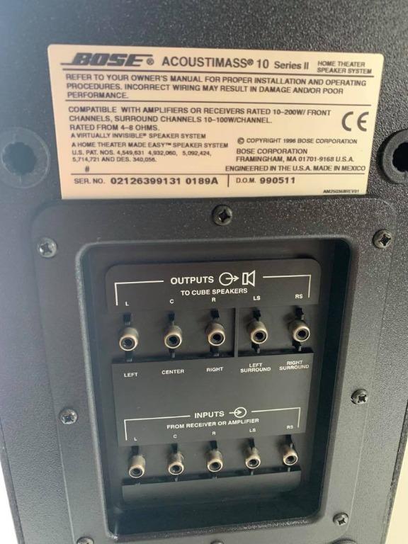 BOSE Am10 series II subwoofer module only, Audio, Soundbars, Speakers & Amplifiers on Carousell