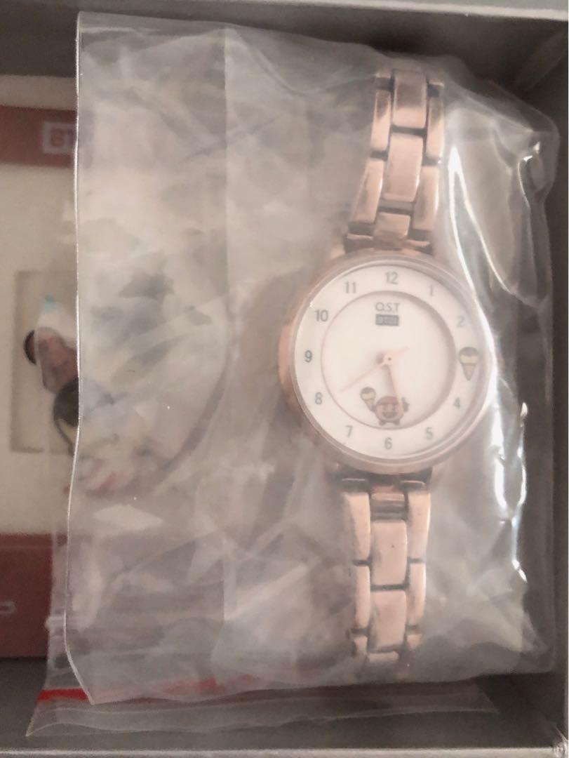 BT21 x OST Shooky Rose Gold Wrist Watch, Entertainment, K-Wave on Carousell
