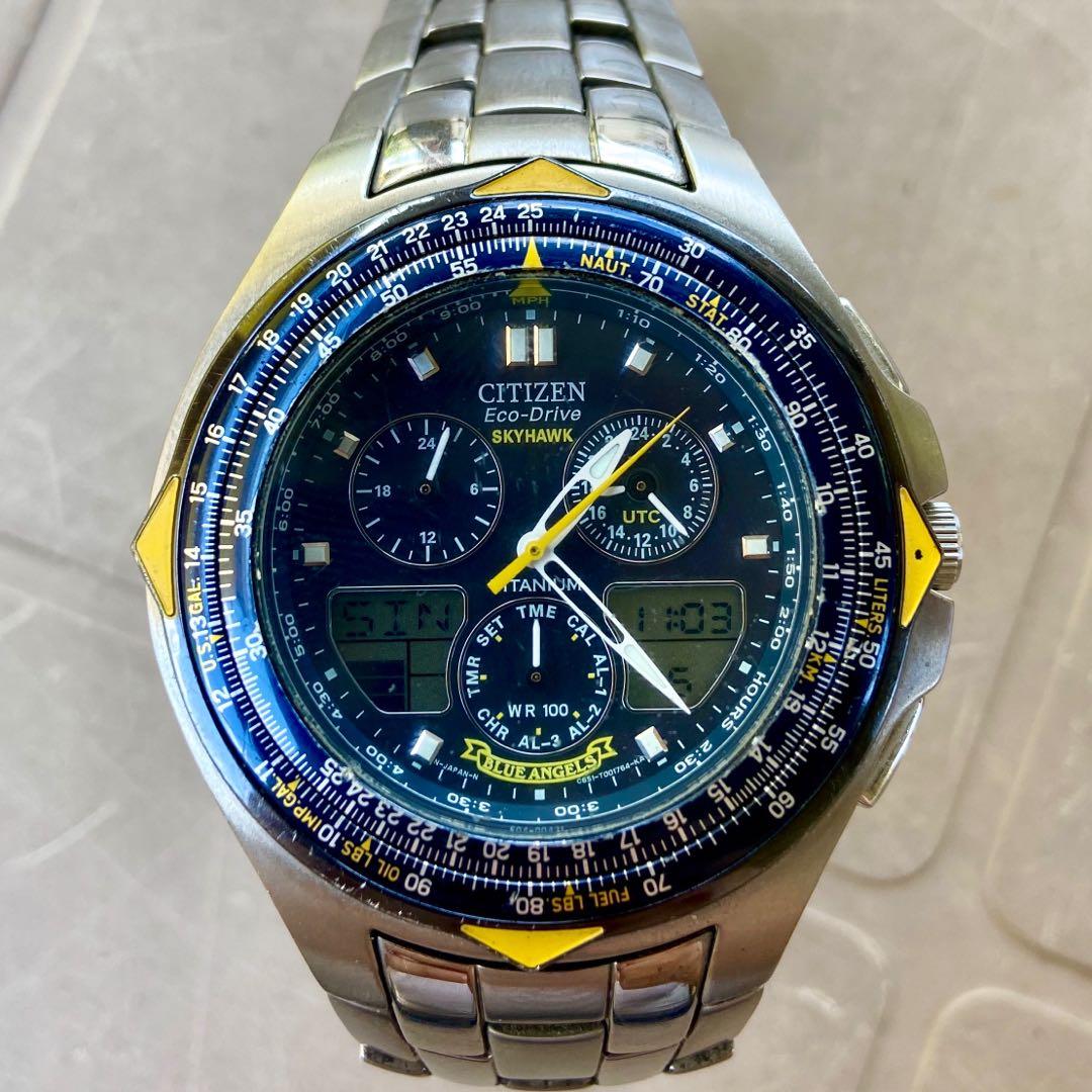 Citizen Skyhawk Watch Titanium, Men's Fashion, Watches & Accessories ...